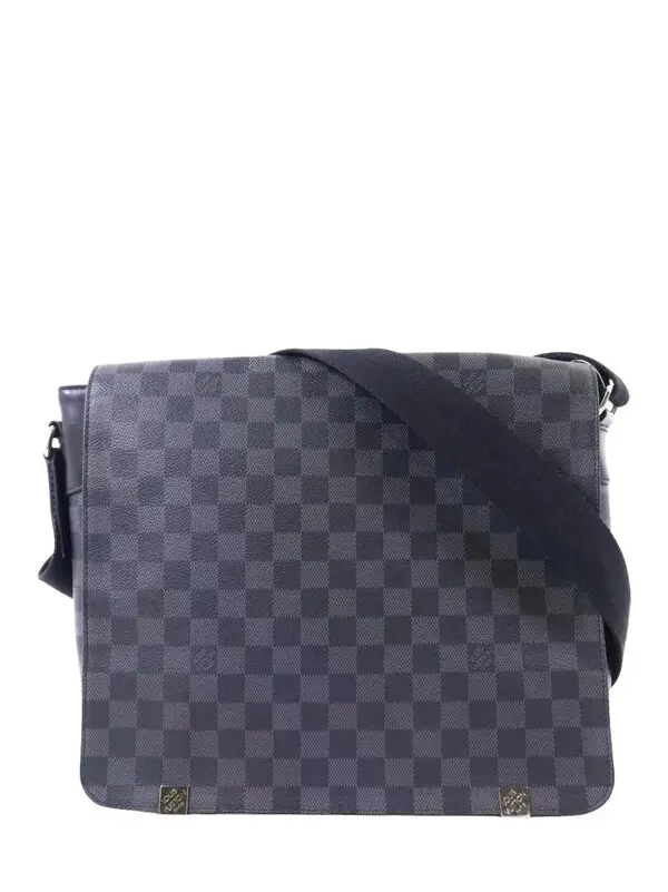 LOUIS VUITTON Damier Graphite Mm District Messenger Bag - Black
