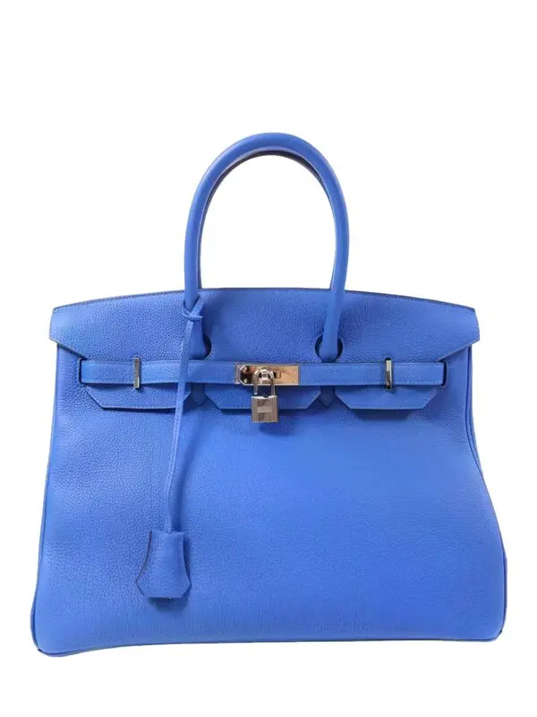 Hermès 35 Birkin Togo-leather Tote Bag - Blue