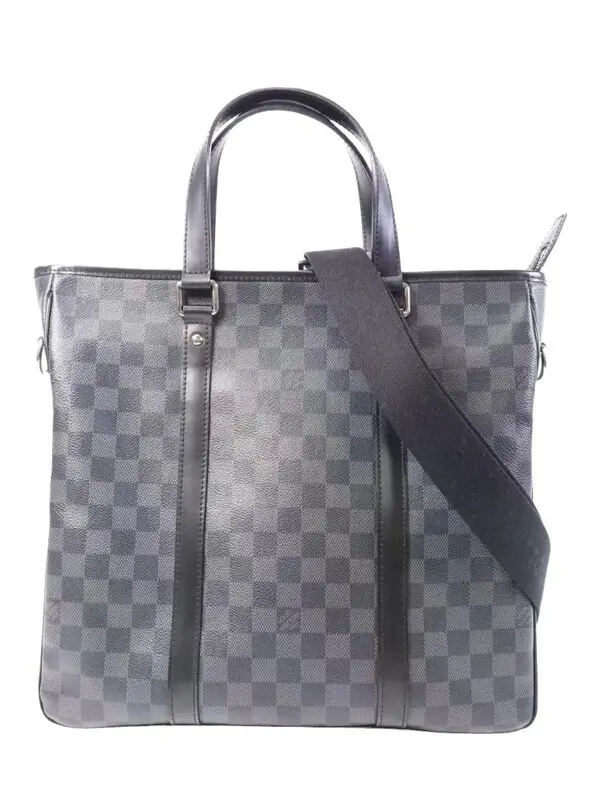 LOUIS VUITTON Damier Graphite Tadao Mm Tote Bag - Grey