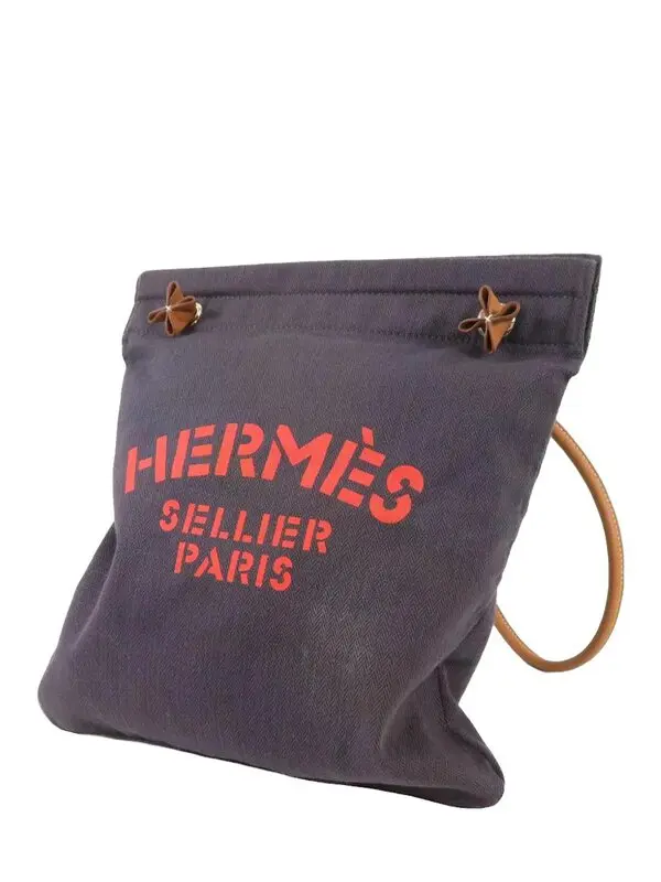 Hermès Aline Canvas Shoulder Bag - Blue