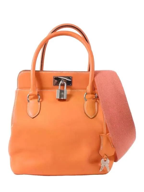 Hermès Tool Box Two-way Handbag - Orange