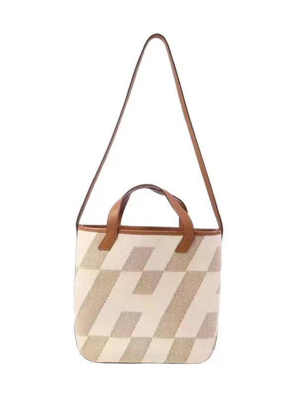 Hermès Cabas H En Biais 27 Two-way Handbag - Neutrals