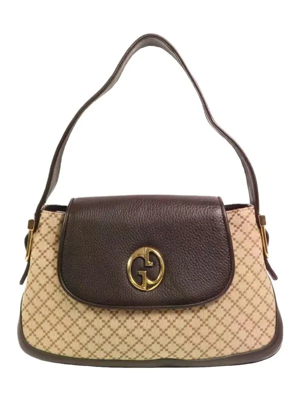 Gucci 1973 Diamante Gg Shoulder Bag - Neutrals
