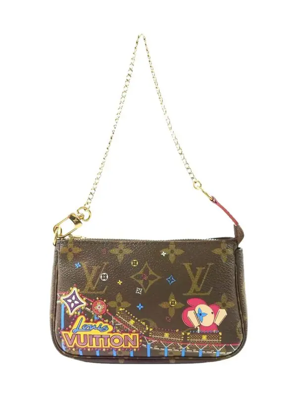 LOUIS VUITTON Mini Pochette Shoulder Bag - Brown
