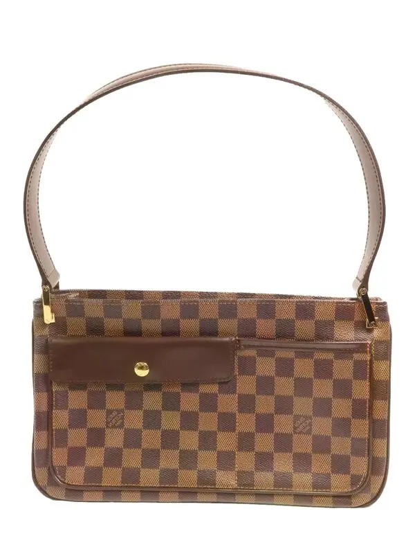 LOUIS VUITTON Aubagne Damier Ebene Shoulder Bag - Brown