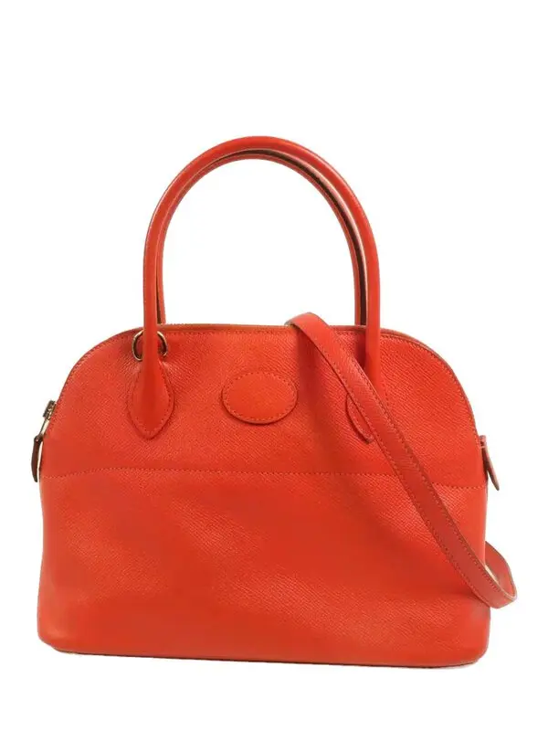 Hermès Bolide 27 Leather Two-way Handbag - Red