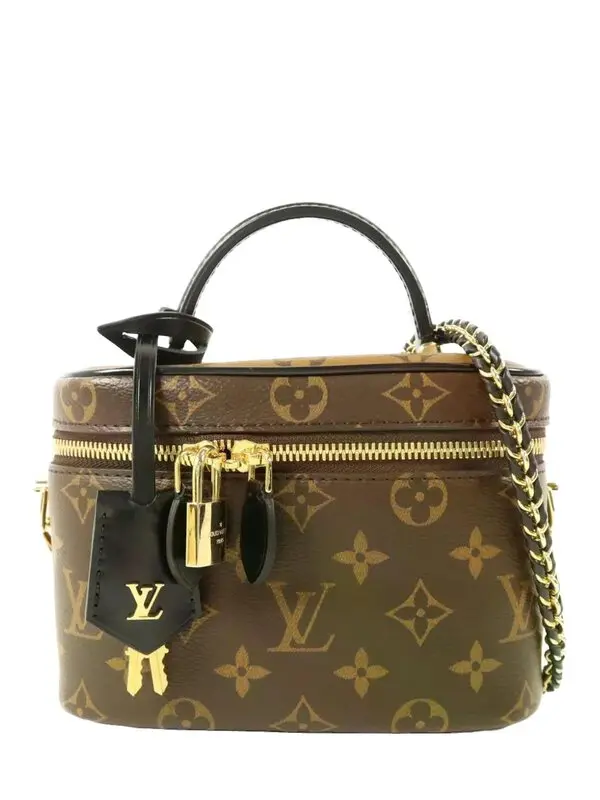 LOUIS VUITTON Vanity Pm Monogram Canvas Handbag - Brown