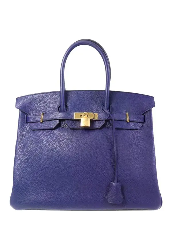 Hermès 35 Birkin Tote Bag - Blue