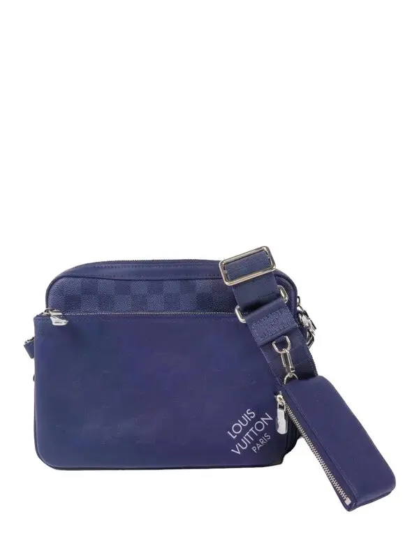 LOUIS VUITTON Damier Squared Trio Messenger Bag - Blue