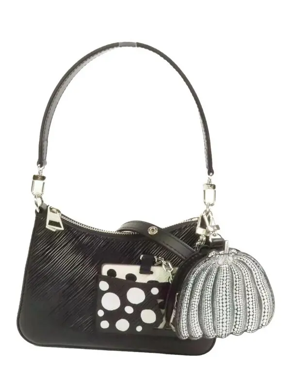 LOUIS VUITTON Epi Leather Yayoi Kusama Pumpkin Shoulder Bag - Black