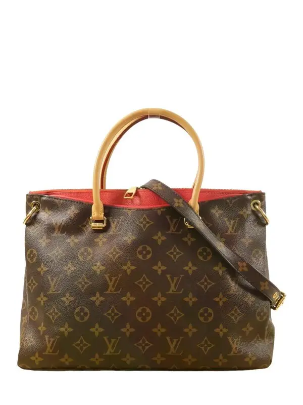 LOUIS VUITTON Pallas Monogram Tote Bag - Brown