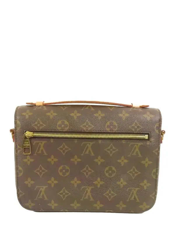 LOUIS VUITTON Monogram Pochette Metis Handbag - Brown