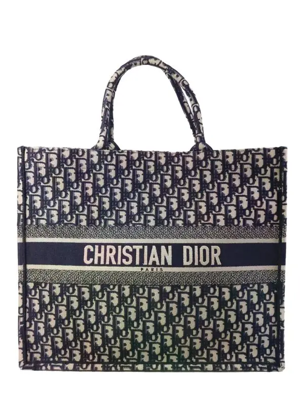 Dior Oblique Book Tote Bag - Blue