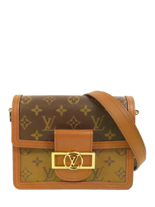 LOUIS VUITTON Mini Dauphine Monogram Reverse Shoulder Bag - Brown