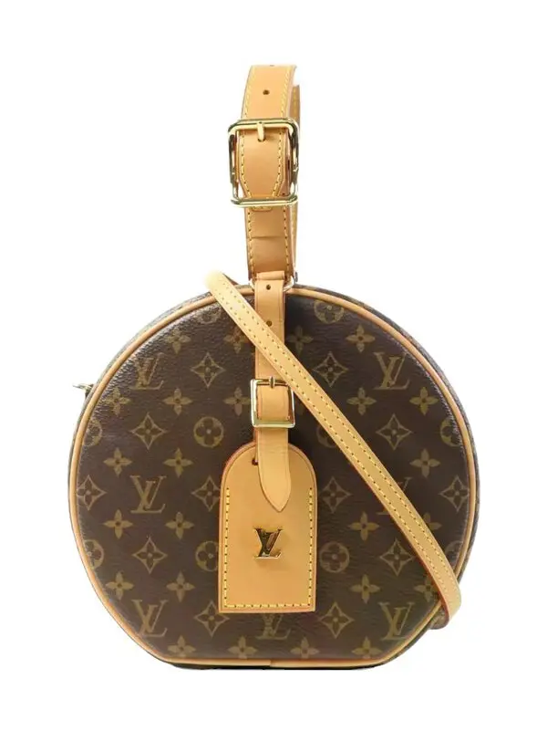 LOUIS VUITTON Petite Boite Chapeau Monogram Canvas Crossbody Bag - Brown
