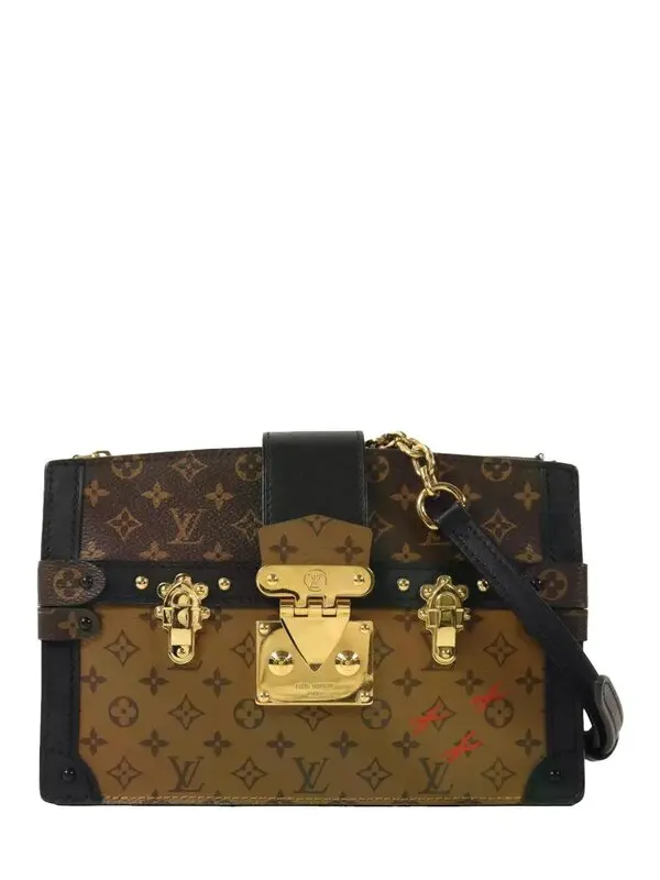 LOUIS VUITTON Trunk Monogram Reverse Clutch Bag - Brown