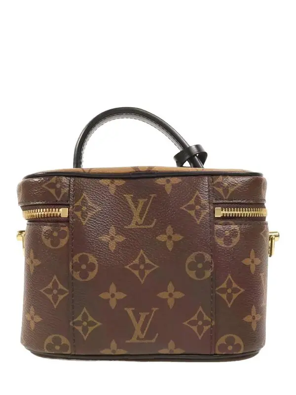 LOUIS VUITTON Monogram Reverse Canvas Vanity Pm Bag - Brown