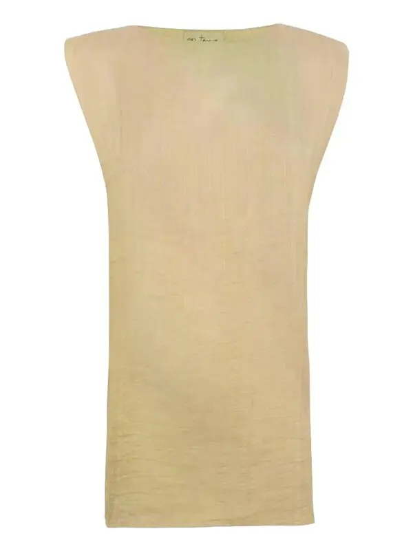 CORTANA Ellis Boat-neck Sleeveless Top - Neutrals
