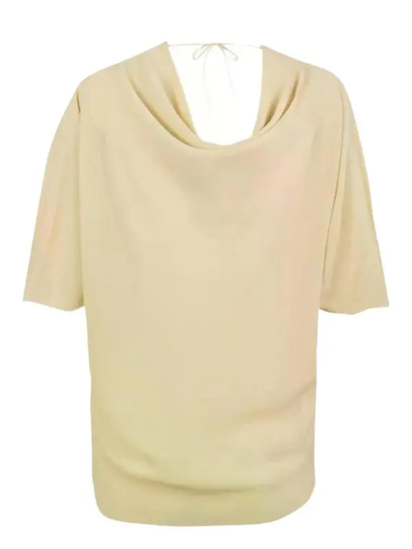 CORTANA Liv Cowl-back Top - Neutrals