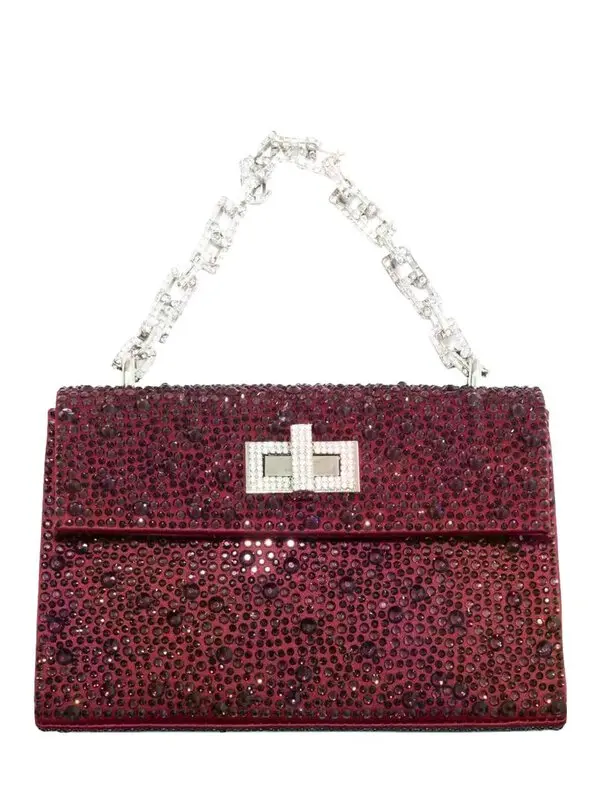 GEDEBE Crystal-embellished Chain-handle Tote Bag - Red