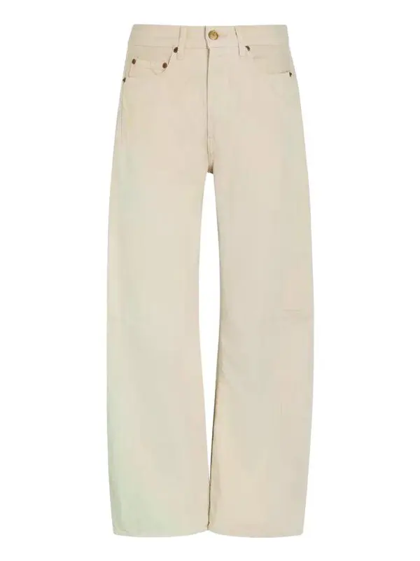 B Sides Wide-leg Jeans With Overdyed Finish - Neutrals