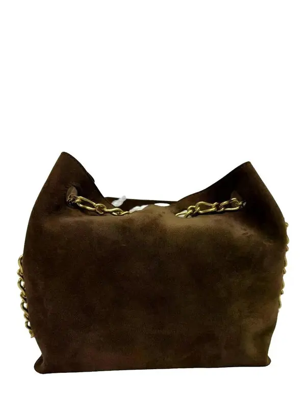 Nanushka Chain Strap Suede Tote Bag - Brown