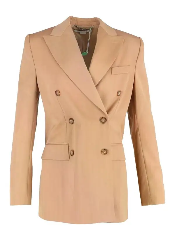 Stella McCartney Double-breasted Wool Blazer - Neutrals