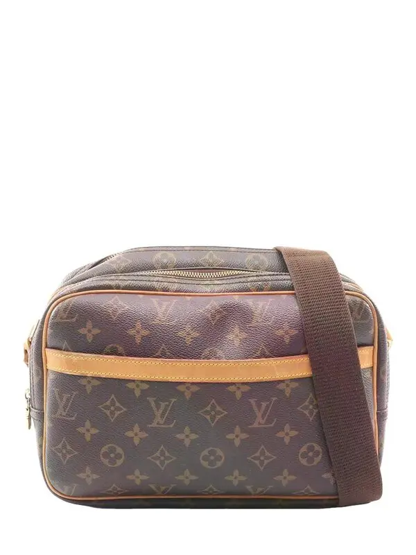 LOUIS VUITTON Monogram Reporter Pm Crossbody Bag - Brown