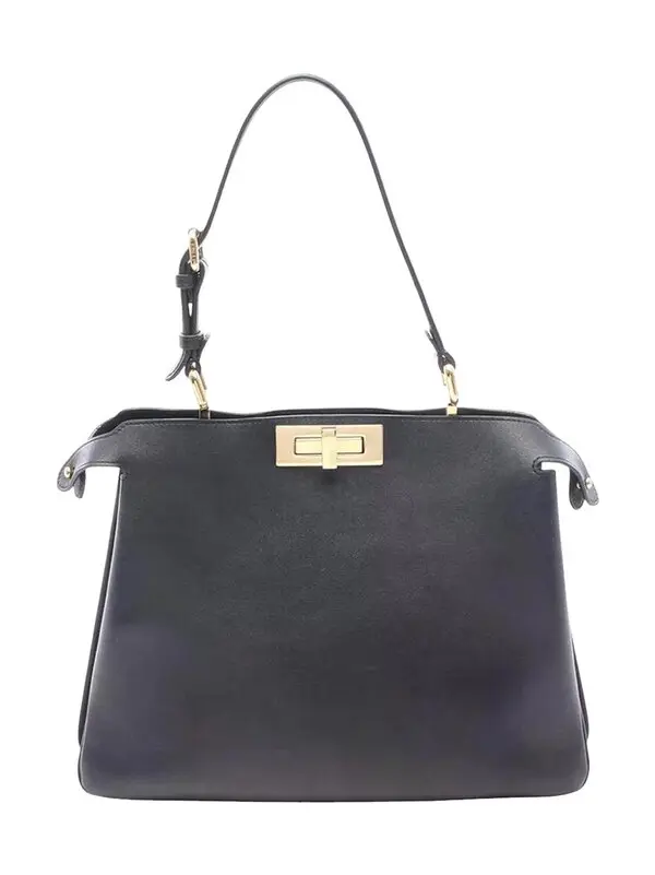 Fendi Iconic Peekaboo Satchel - Black