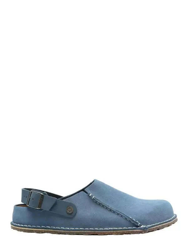 BIRKENSTOCK Suede Clogs With Slingback Strap - Blue