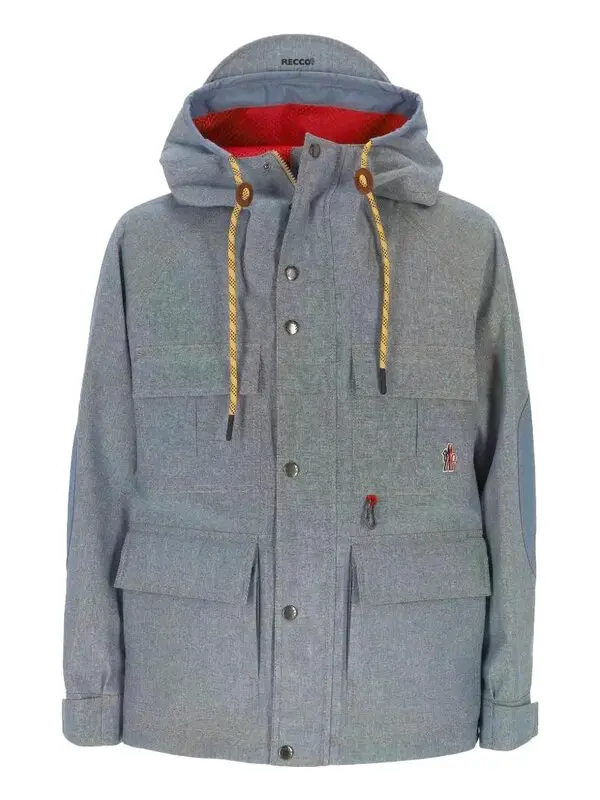 Moncler Hooded Down Jacket - Grey