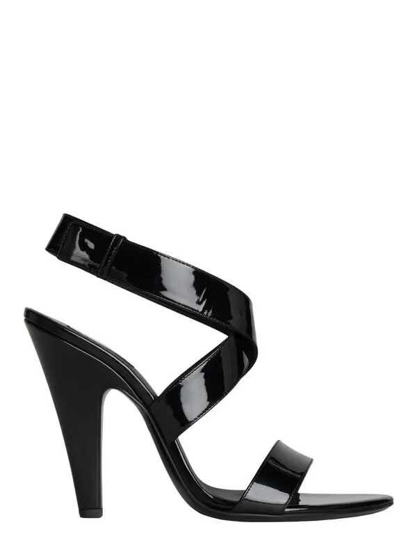 Alaïa Patent Leather Cone Sandals 110 - Clear