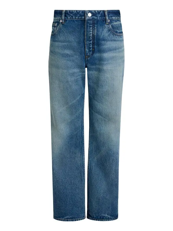 Alaïa Mid-rise Flared Jeans - Beige