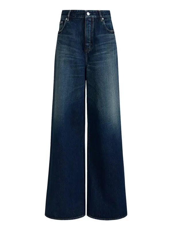 Alaïa Palazzo Wide-leg Jeans - Blue