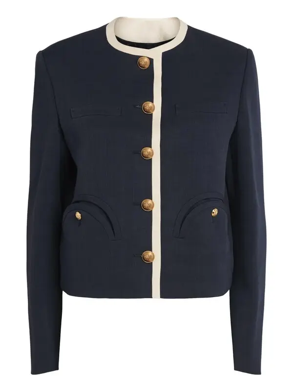 BLAZÉ MILANO Genesis Shamo Bolero Jacket - Navy