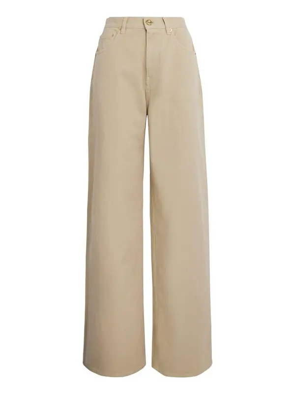 BLAZÉ MILANO Nariida Java Wide-leg Jeans - Beige