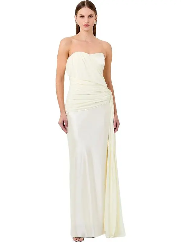 NICHOLAS Milena Strapless Gown - Ivory