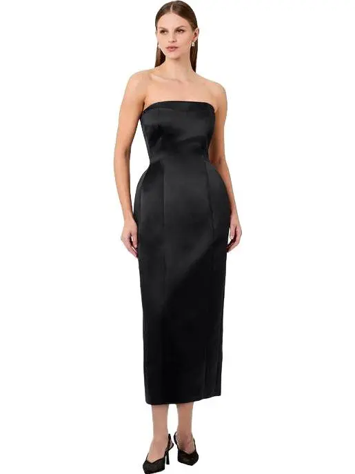 NICHOLAS Strapless Midi Dress - Black