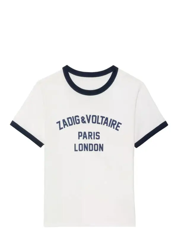 Zadig&Voltaire Logo Print T-shirt - Neutrals