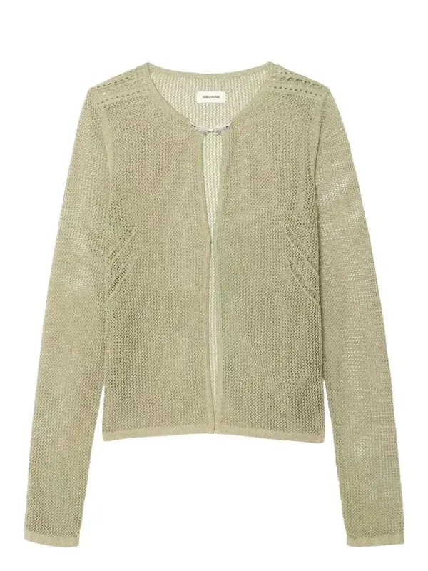 Zadig&Voltaire Saya Open-knit Cardigan - Green