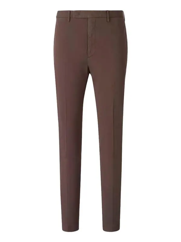 Incotex Pressed-crease Slim-fit Trousers - Brown
