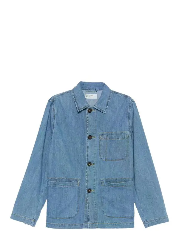 Universal Works Washed Indigo Denim Chore Jacket - Blue