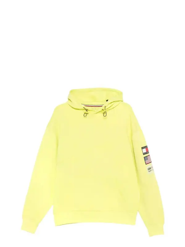 Tommy Hilfiger Logo Patch Hoodie - Yellow