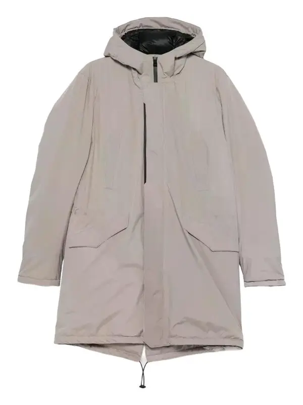 Herno Hooded Padded Coat - Grey