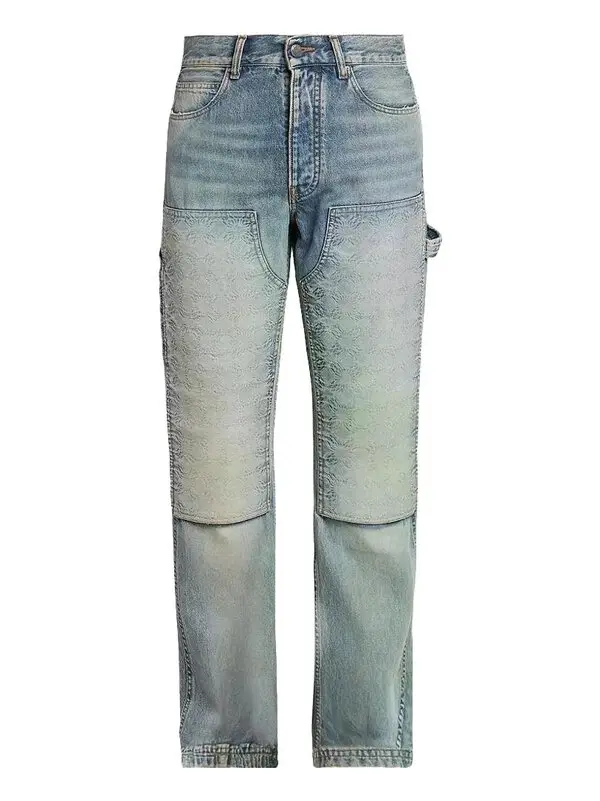 Amiri Ma Quad Debossed Carpenter Jeans - Blue
