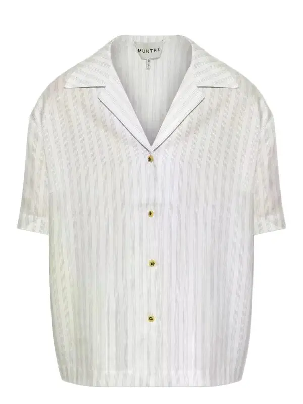 Munthe Brianda Pinstripe Button-down Shirt - White