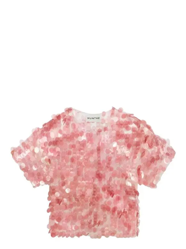 Munthe Belmira Sequin Embellished Top - Pink