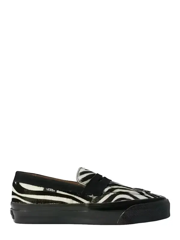VANS Lx Loafer 53 Zebra Print Slip-on Sneakers - White