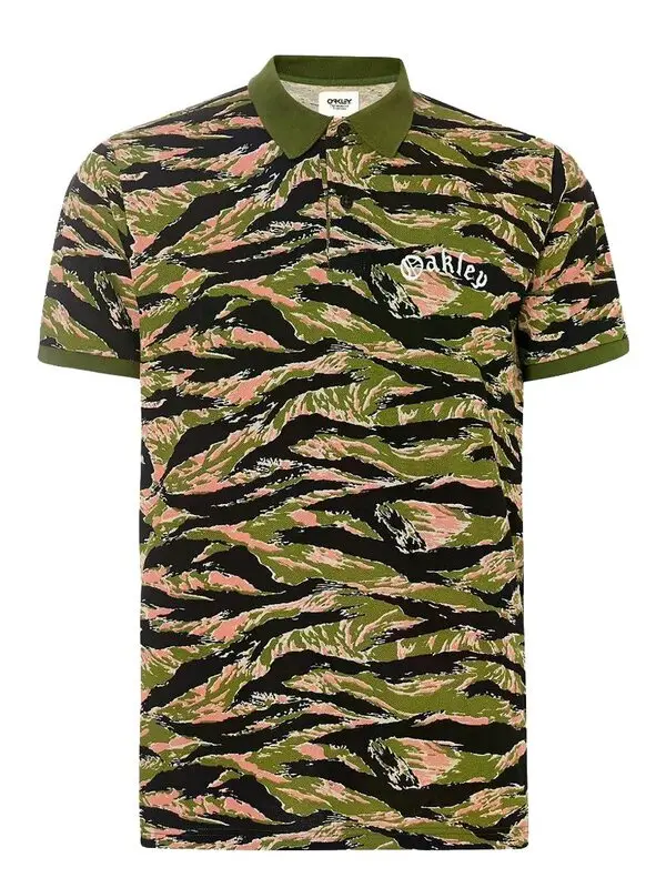 Oakley Tiger Camo Piqué Polo Shirt - Green