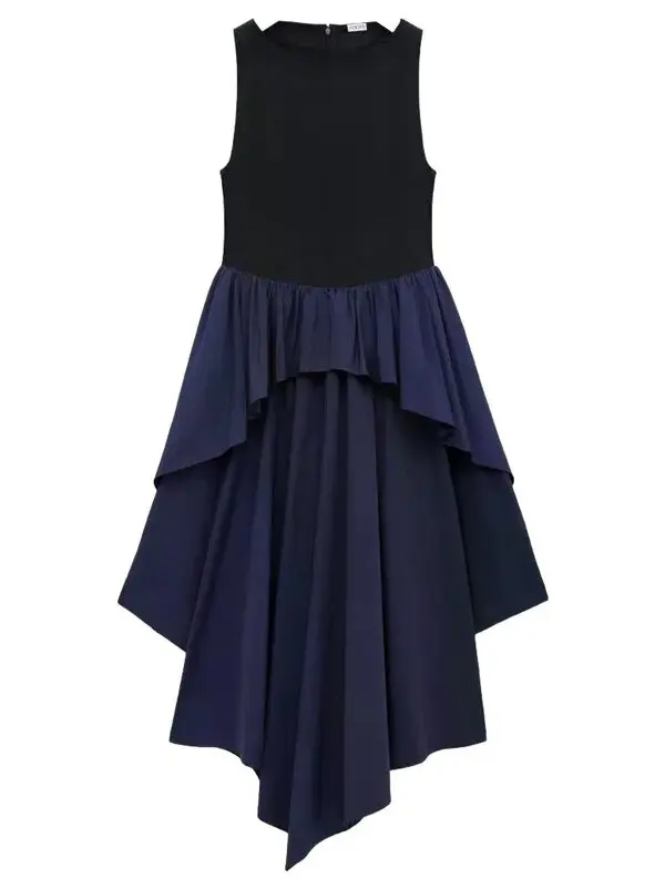 Loewe Tiered Asymmetric Dress - Blue